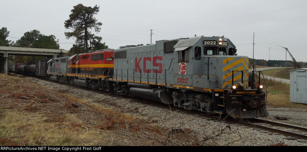 KCS 2022 North at Loveless road crossing.